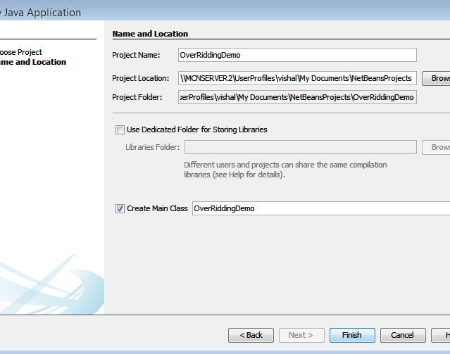 Method Overridding in Java Using Netbeans IDE